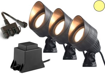 LunarLED Spotlight Set 3 - Pond LED Spotlights | Water Garden UK